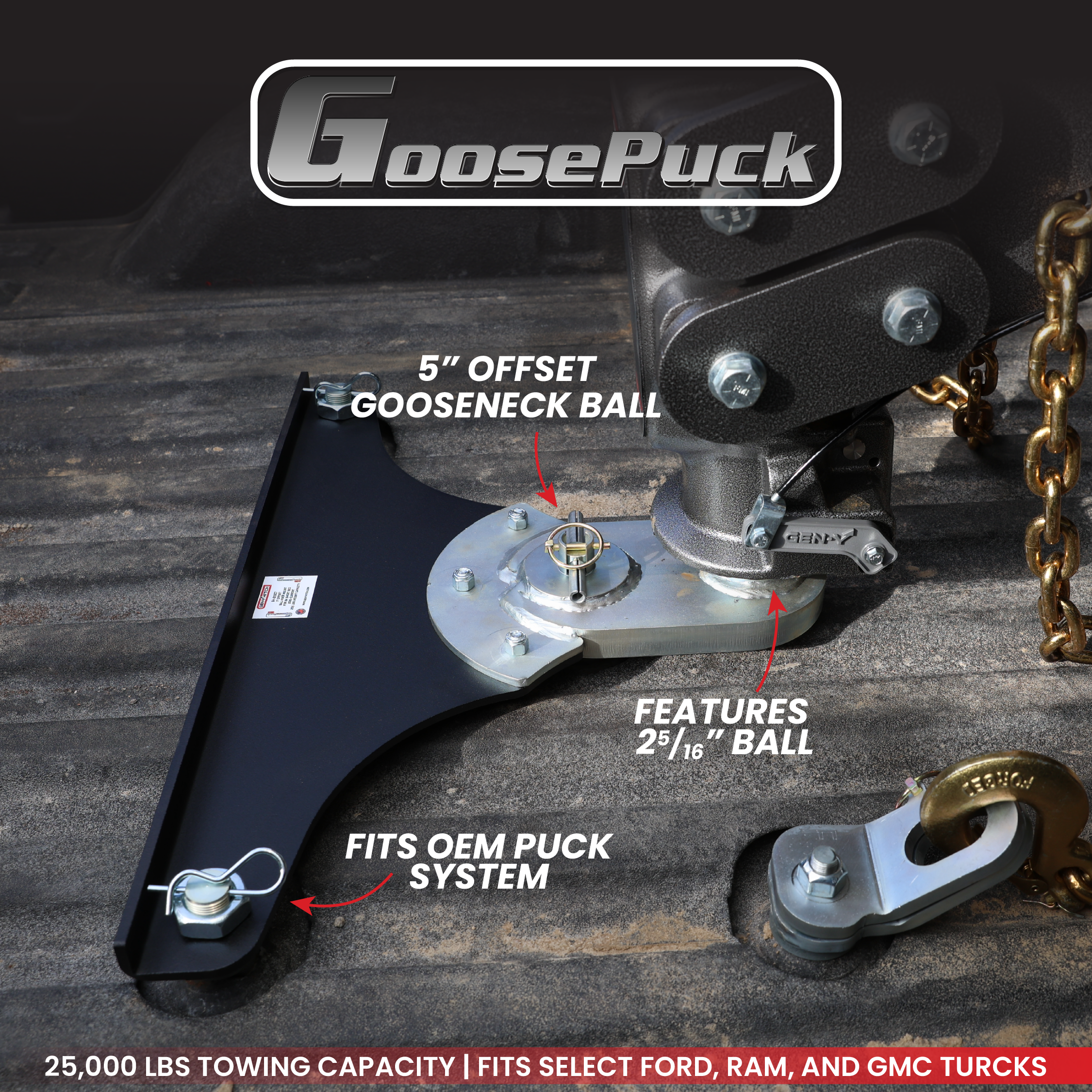 GoosePuck 5" Offset Ball Puck System – GEN-Y HITCH